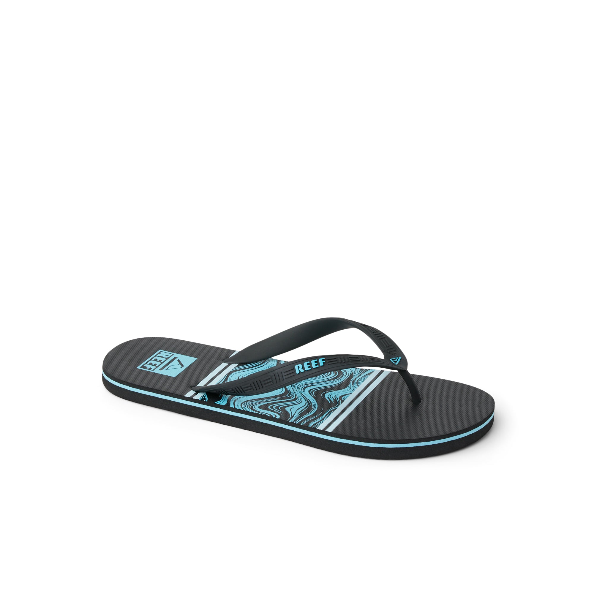 Sandalias REEF para hombre REEF SEASIDE PRINTS CJ7604 Negro – The Box Peru